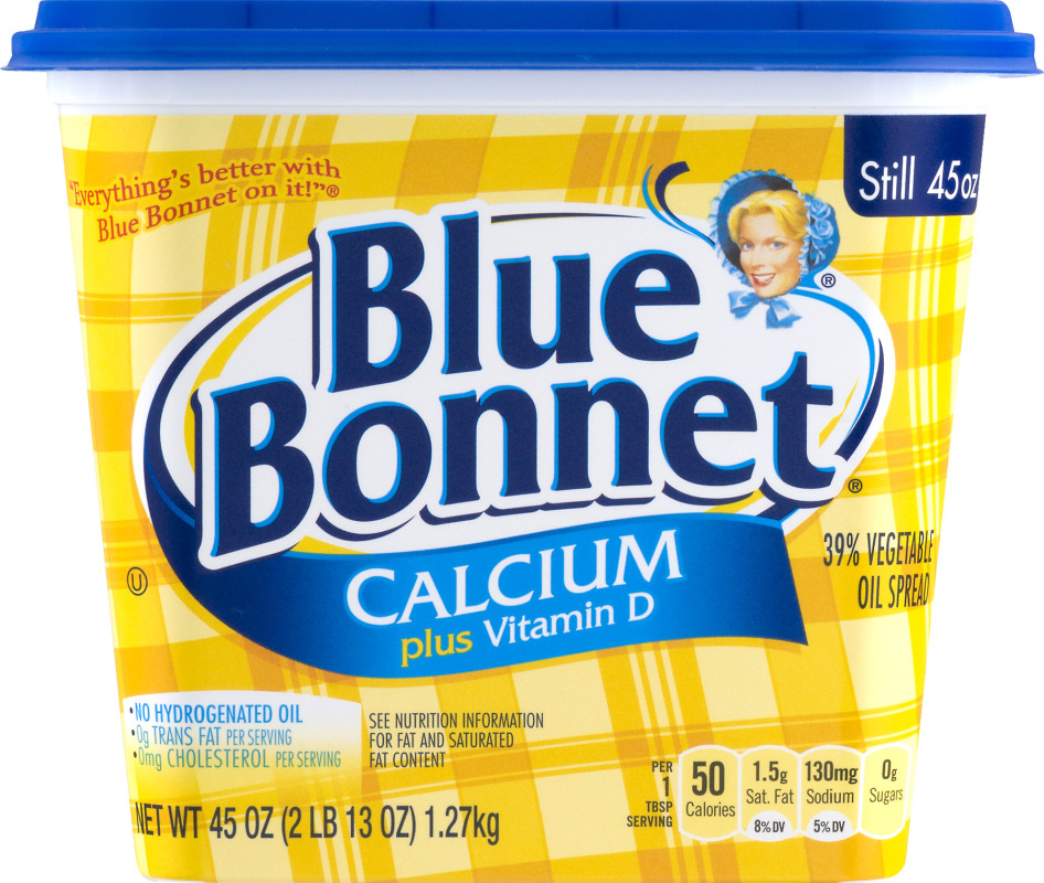 Blue Bonnet Calcium Plus Vitamin D 39% Vegetable Oil Spread Blue Bonnet ...