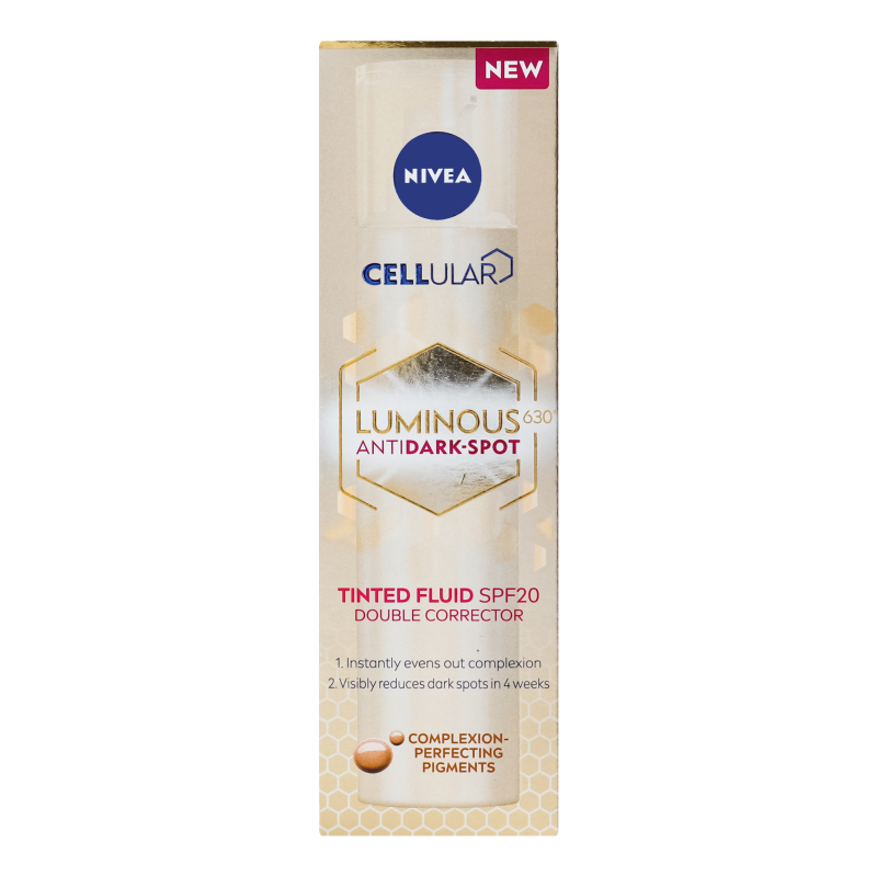 Флюид тональный для лица SPF20 Double Corrector Luminous630 Nivea 40мл ...