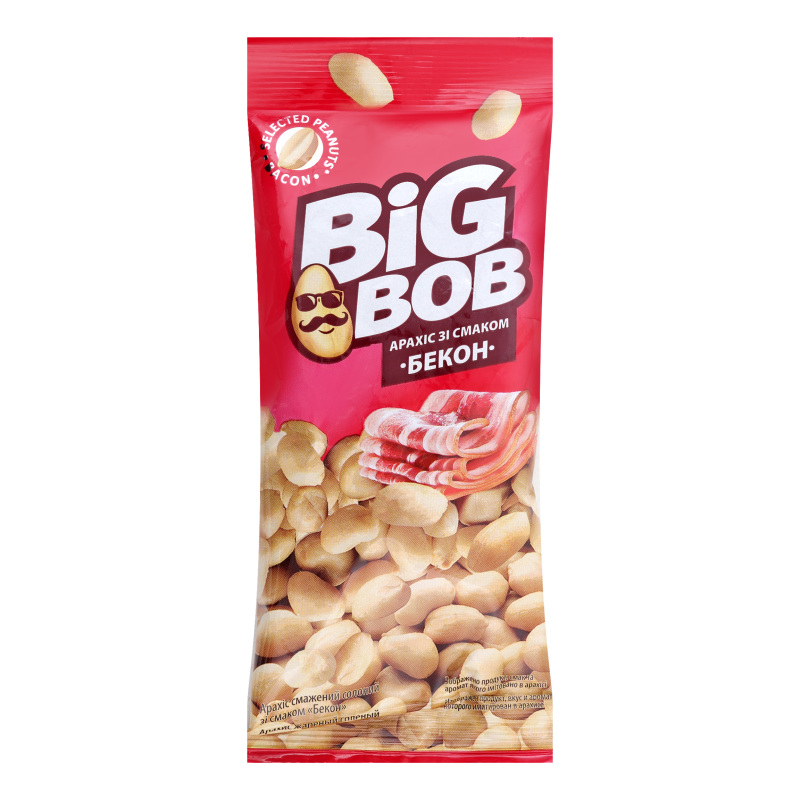 Арахис жареный соленый со вкусом бекона Big Bob м/у 70г Big Bob ...