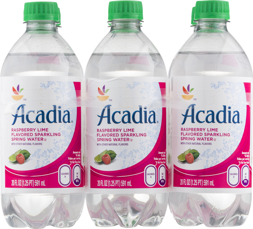 Acadia Sparkling Spring Water Raspberry Lime - 6 PK Acadia(688267001161 ...