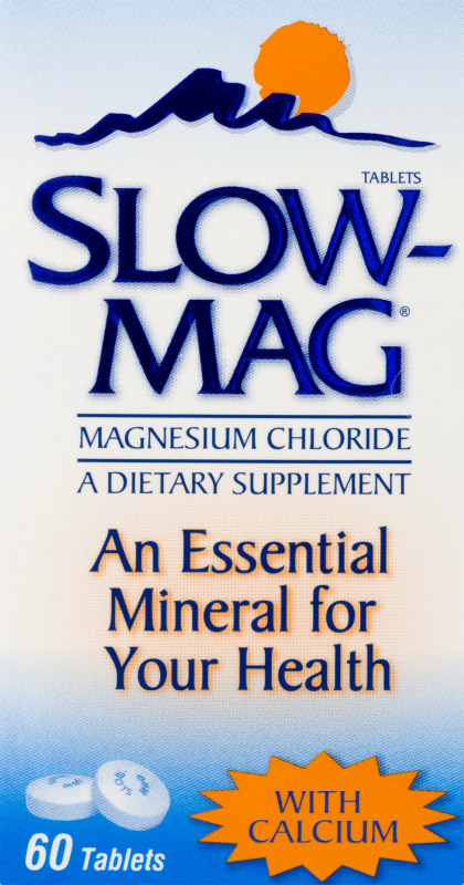 Slow-Mag Magnesium Chloride with Calcium Tablets - 60 CT Slow-Mag ...