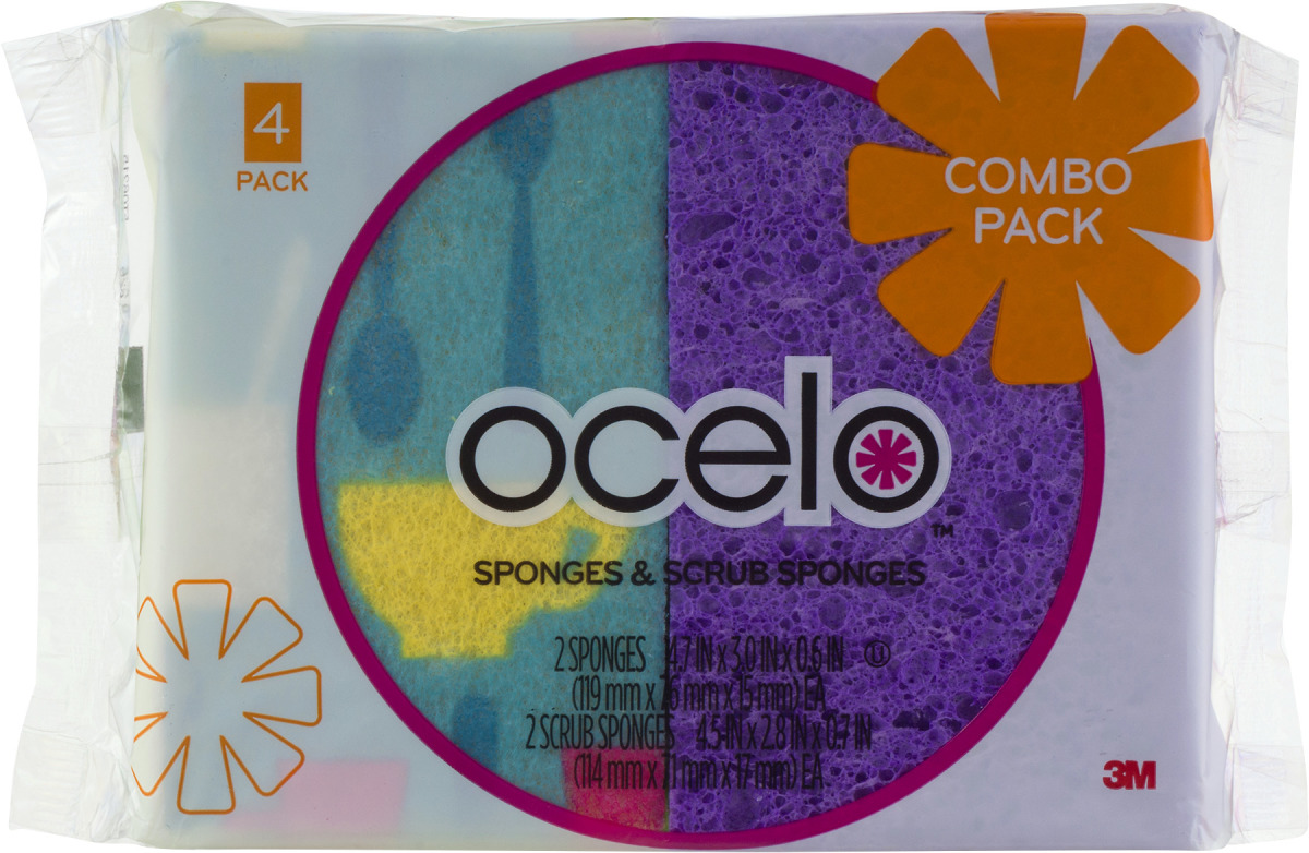 Ocelo Sponges & Scrub Sponges - 4 CT Ocelo(53200080259): customers ...