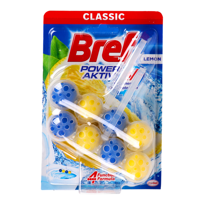 Блок для унитаза 4в1 Лимонная свежесть Сила-актив Bref 2х50г Bref ...