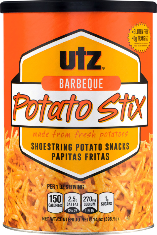 Utz Barbeque Potato Stix Shoestring Potato Snacks Utz(41780070647 ...