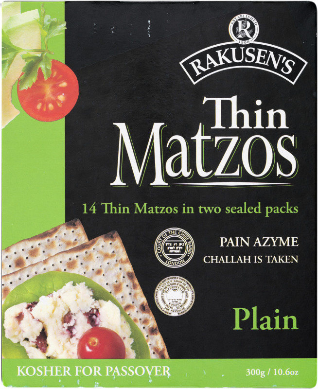 Rakusen's Thin Matzos Plain - 14 CT Rakusen's(38909000173): customers ...