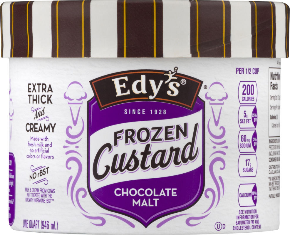 Edy's Frozen Custard Chocolate Malt Edy's(41548599724): customers ...