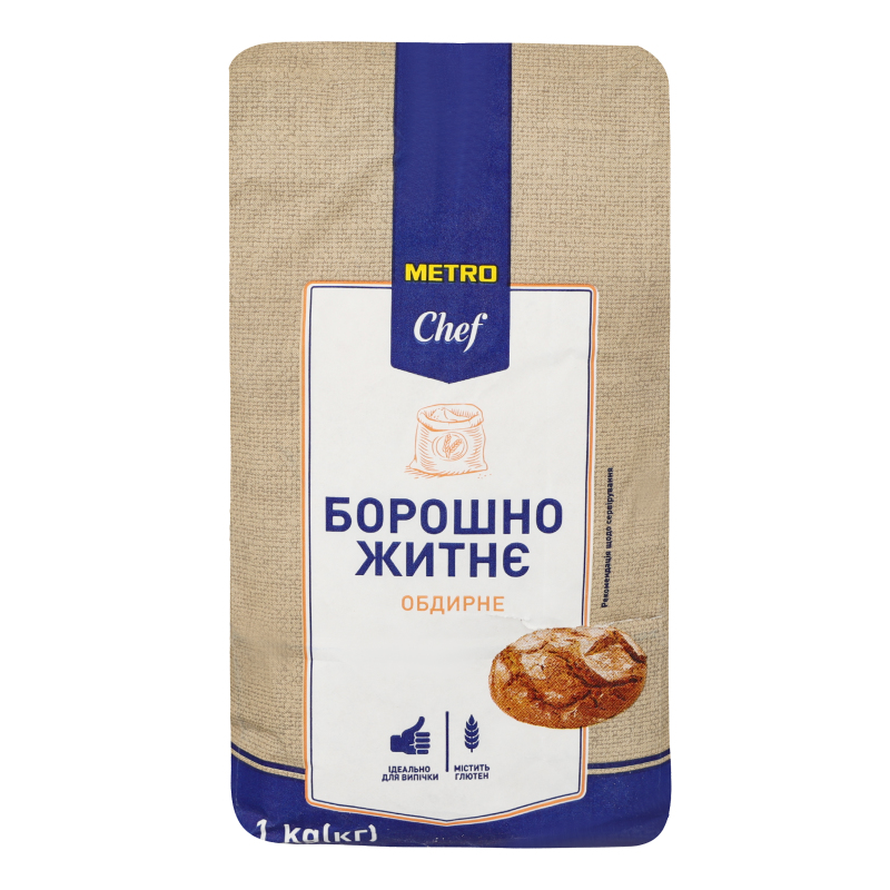 Мука ржаная обдирная Metro Chef м/у 1кг Metro Chef(4820019601670 ...