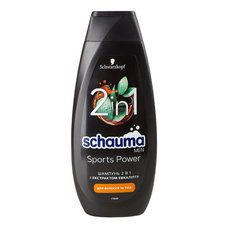 Шампунь д/чоловіків Sports без силікону Schauma 400мл Schauma ...