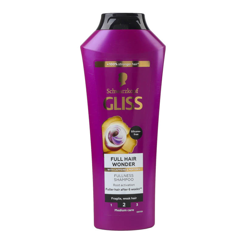 Шампунь для ламкого слабкого волосся Full hair wonder Gliss 400мл Gliss ...