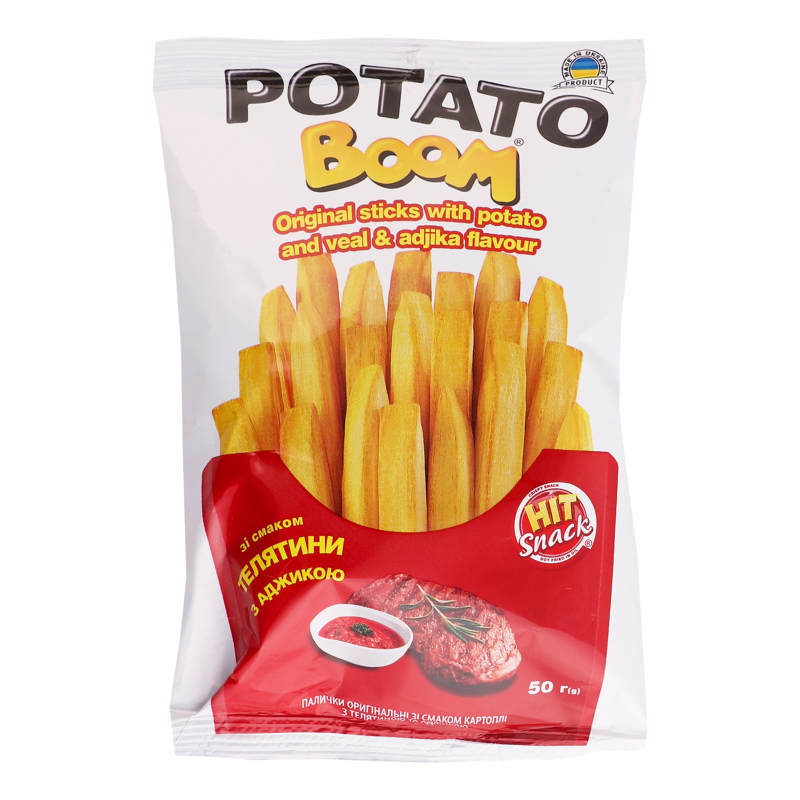 Палички оригінальні зі смаком картоплі з телятиною та аджикою Potato ...