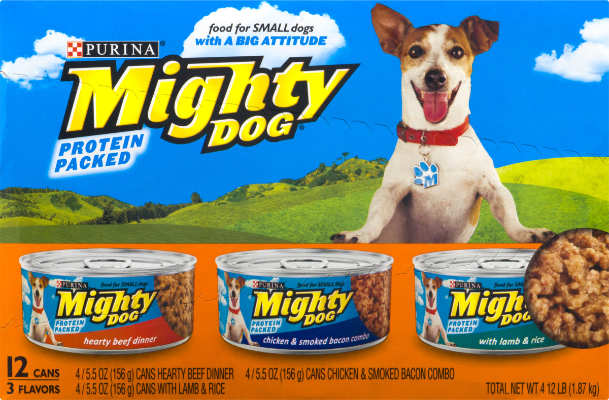 Purina Mighty Dog Protein Packed Dog Food Variety Pack - 12 PK Purina ...
