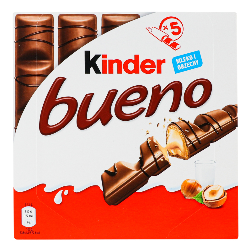 Вафли с молочно-ореховой начинкой покрытые молочным шоколадом Bueno ...