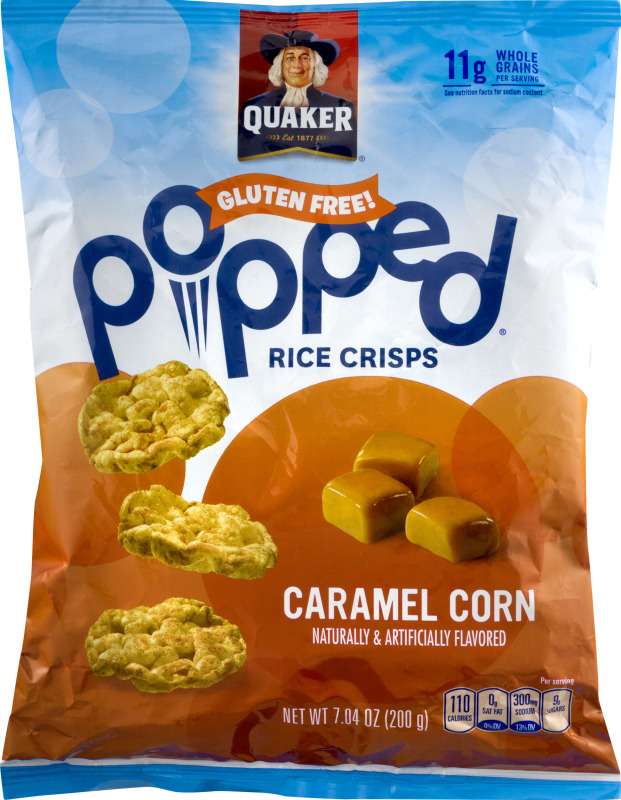 Quaker Gluten Free Popped Rice Crisps Caramel Corn Quaker(30000169797 ...