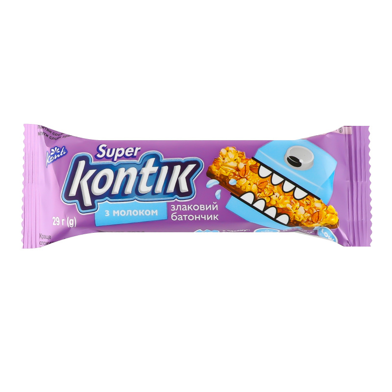Батончик злаковый с молоком Super Kontik Konti м/у 29г Konti ...