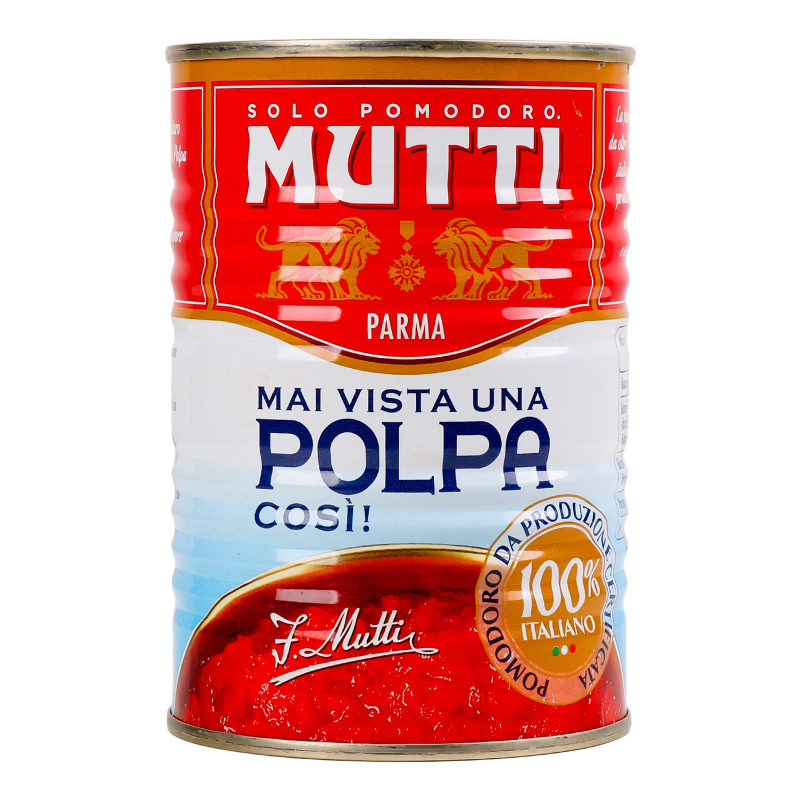 Томати тонко нарізані пастеризовані Polpa Mutti з/б 400г Mutti(80042556 ...