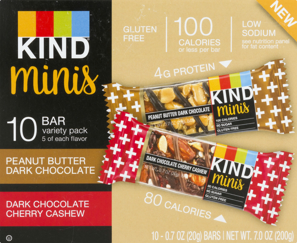 KIND Minis Bar Variety Pack - 10 PK KIND(602652257186): customers ...