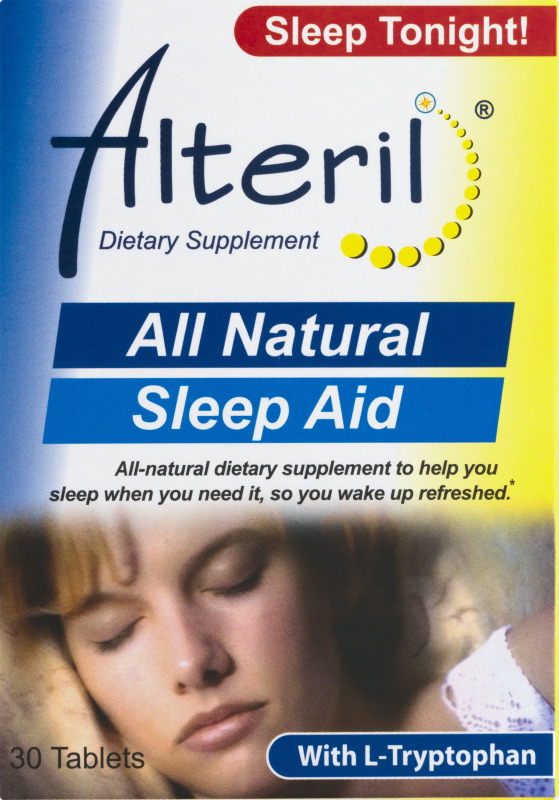 Alteril Dietary Supplement All Natural Sleep Aid Tablets - 30 CT ...