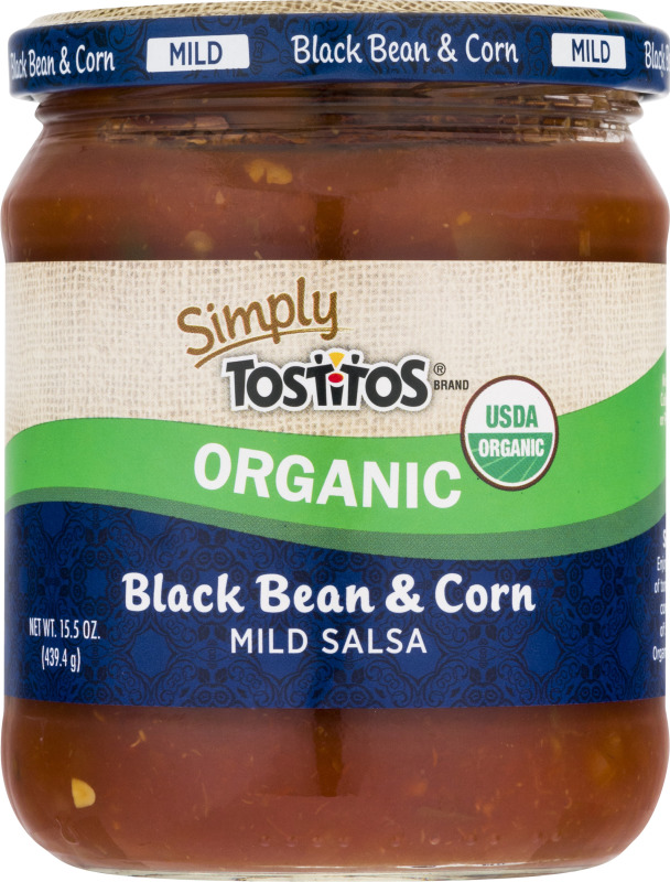 Simply Tostitos Organic Black Bean & Corn Mild Salsa Simply Tostitos ...
