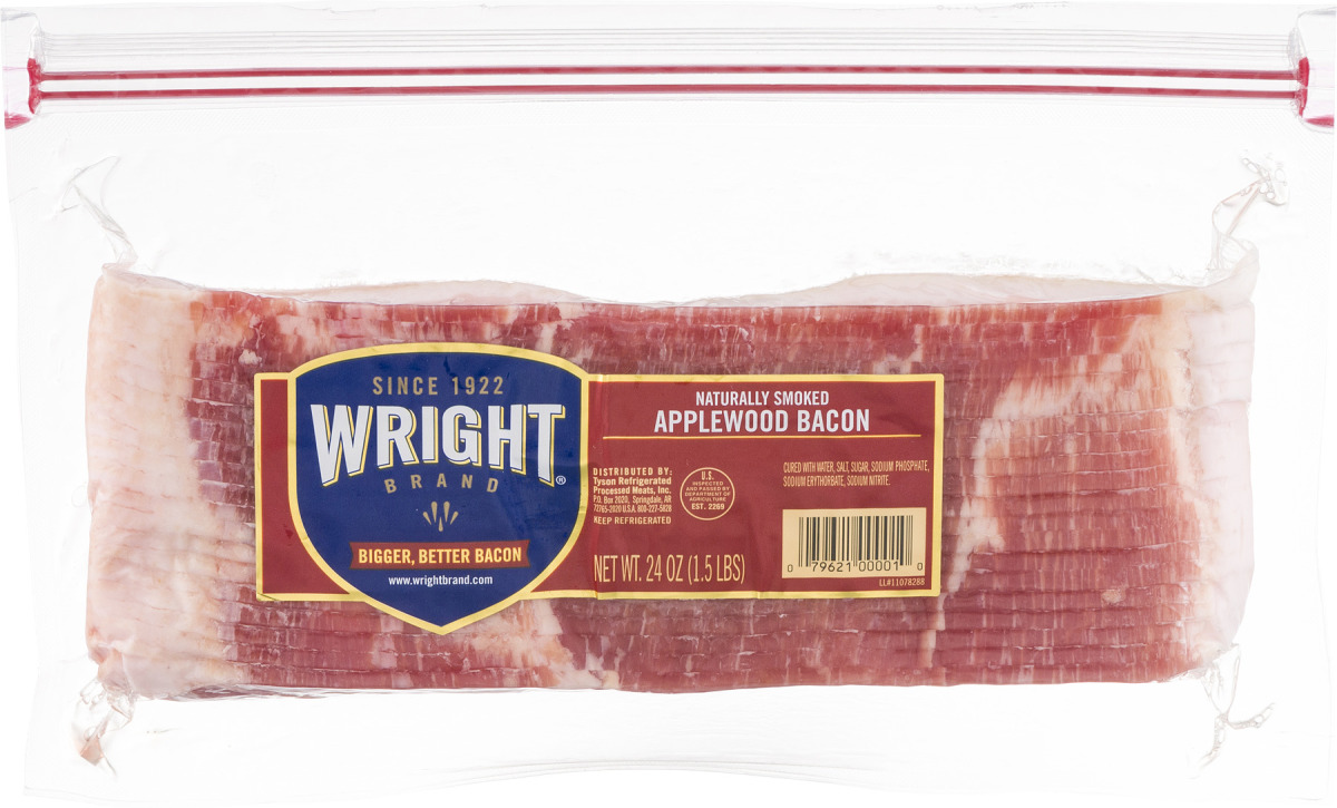 Wright Naturally Smoked Applewood Bacon Wright(79621000010): customers ...
