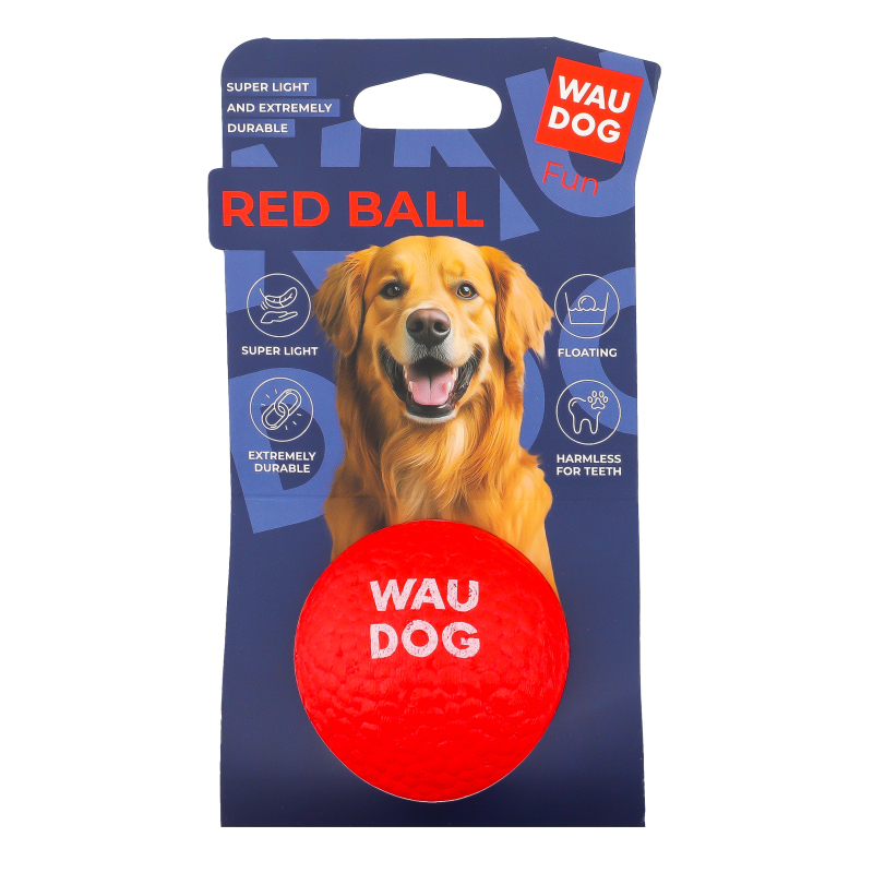 Іграшка д/собак Fun Red Ball спінений термопластичний поліуретан 7см ...