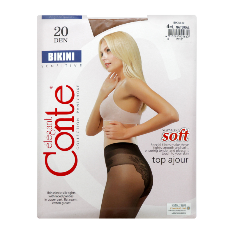 Колготки Conte Bikini 20den 4 Natural Conte 4810226005682: купить в ...