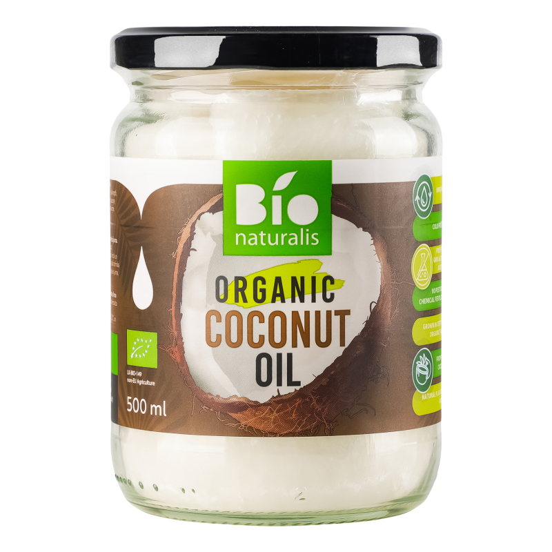 Масло кокосовое нерафинированное органическое Bio naturalis с/б 500мл ...