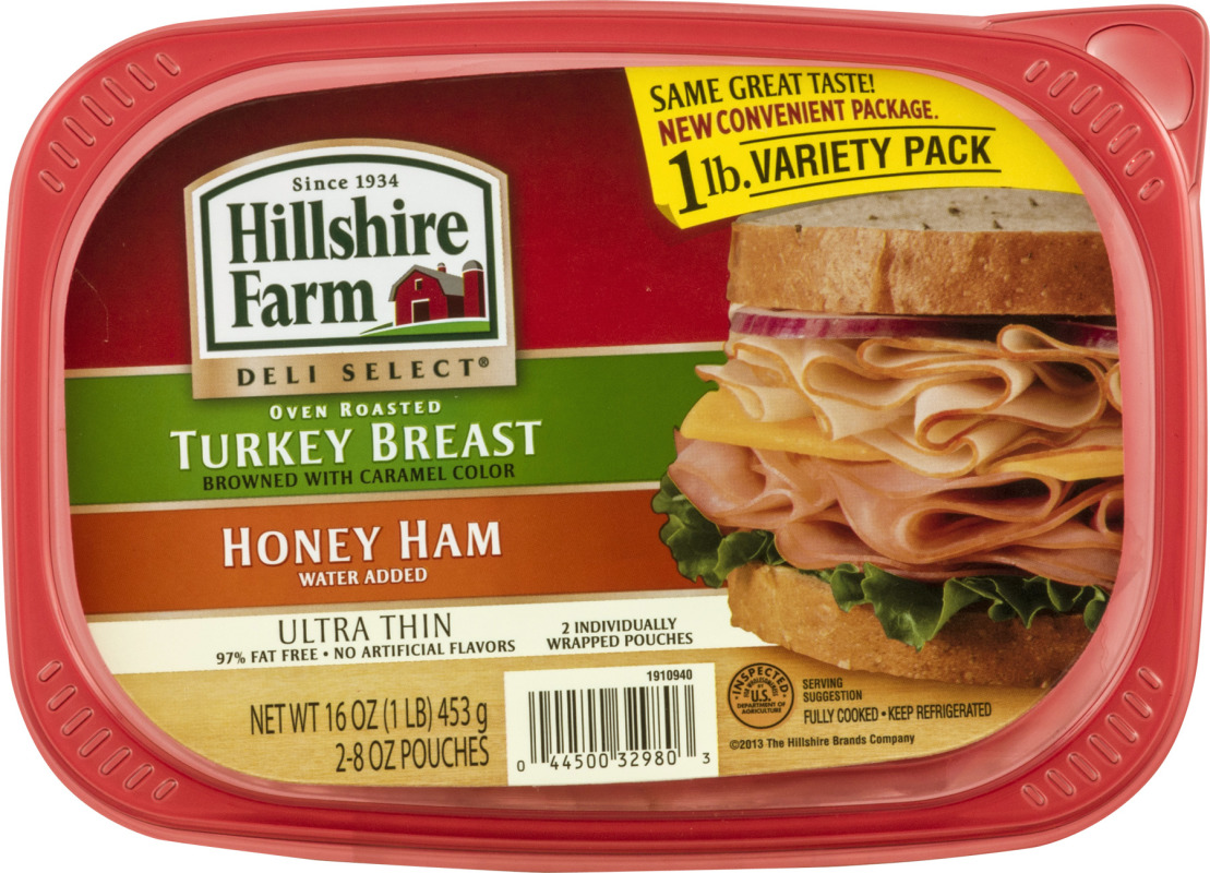 Hillshire Farm Deli Select Variety Pack Oven Roasted Turkey Breast and ...