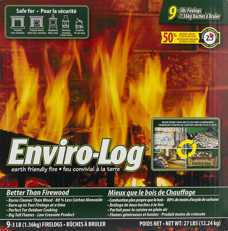 Enviro-Log Firelogs 9 - 3LB Enviro-Log(898701000395): customers reviews ...
