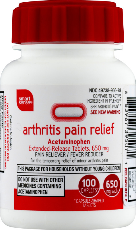 Smart Sense Arthritis Pain Relief Caplets - 100 CT Smart Sense ...