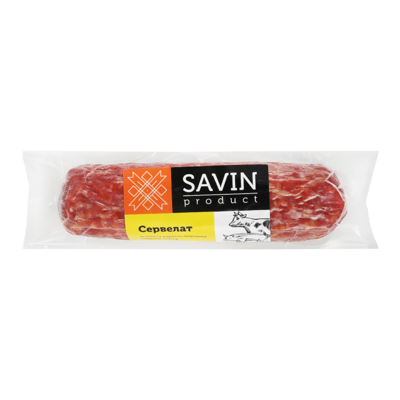 Ковбаса Сервелат Savin Product в/к в/с кг Savin Product: придбати в інтернет магазинах України ...