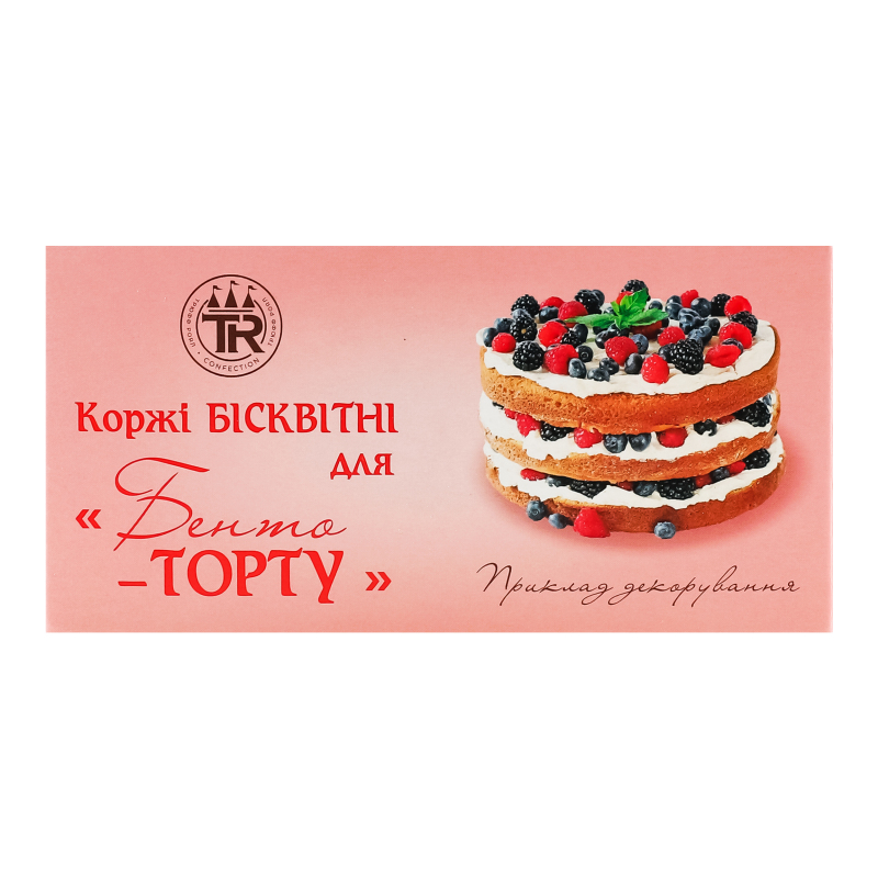 Коржі бісквітні для бенто-торту Truff Royal к/у 165г Truff Royal ...