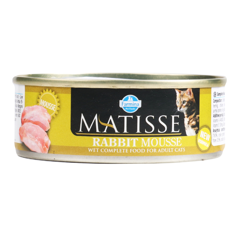 Корм консервированный для взрослых котов Rabbit Mousse Matisse Farmina ...