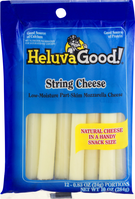 Heluva Good! String Cheese Low-Moisture Park-Skim Mozzarella Cheese ...