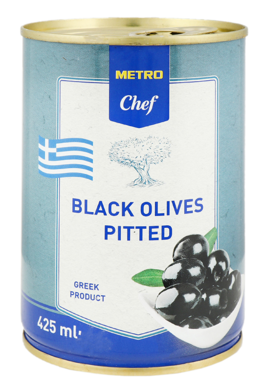 Оливки черные без косточки Metro Chef ж/б 400г Metro Chef(5201306814468 ...