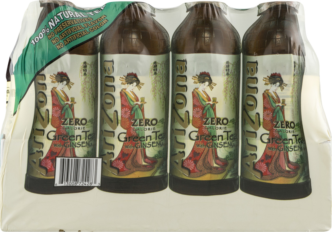 Arizona Zero Calorie Green Tea with Ginseng - 12 PK AriZona ...