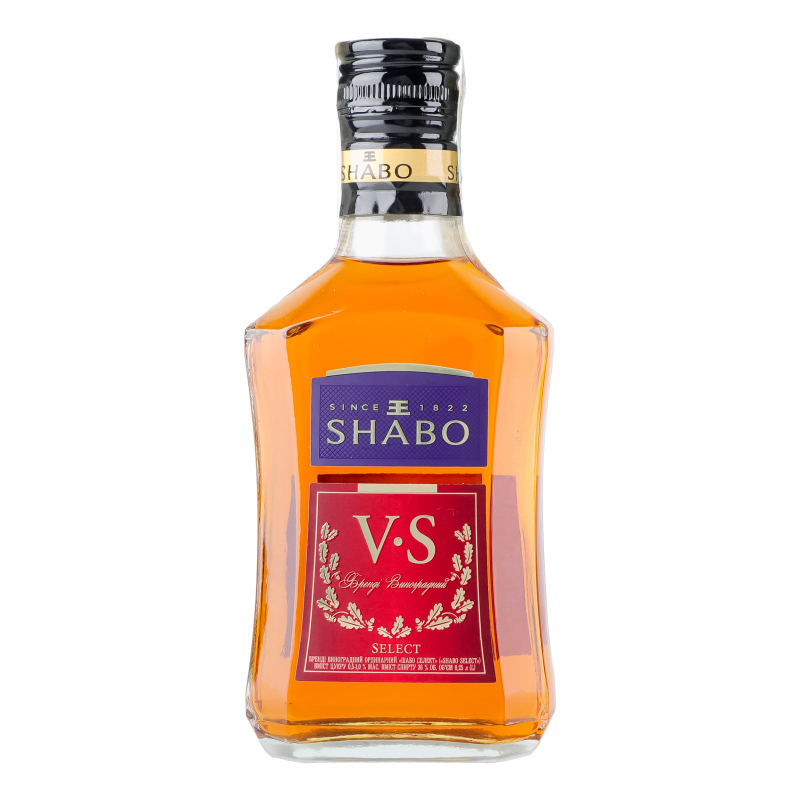 Бренди 0.25л 36% виноградный ординарный VS Select Shabo бут Shabo ...