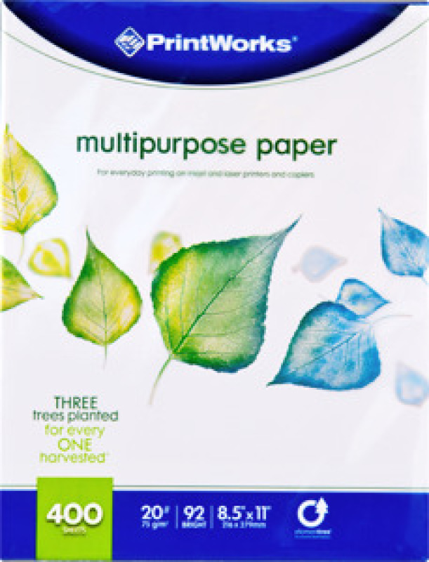 PrintWorks Multipurpose Copy Paper - 400 Sheets PrintWorks(90146004925 ...