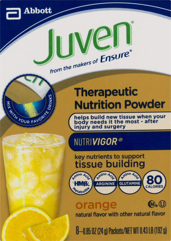 Abbott Juven Therapeutic Nutrition Powder Nutrivigor Packets Orange - 8 ...
