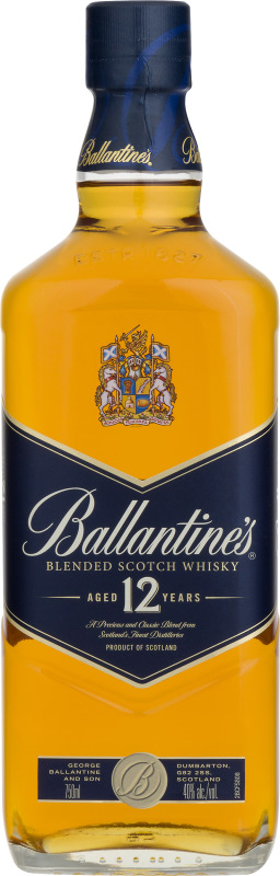Ballantine's Aged 12 Years Blended Scotch Whisky - Bottle Ballantine's ...
