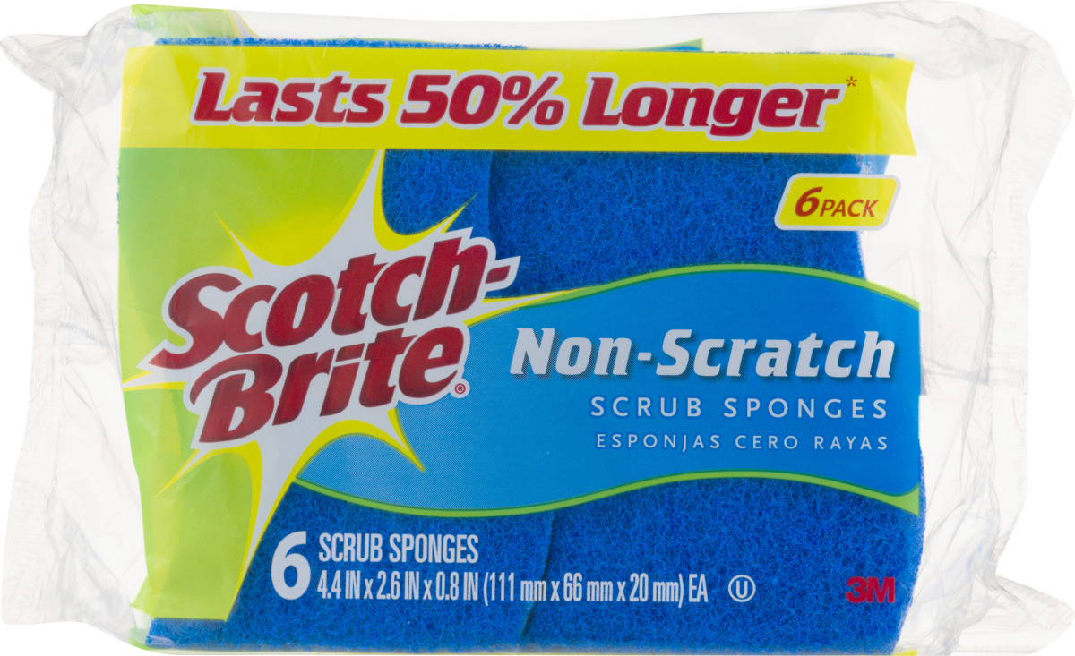 Scotch-Brite Non-Scratch Scrub Sponges - 6 CT Scotch-Brite(51131936836 ...