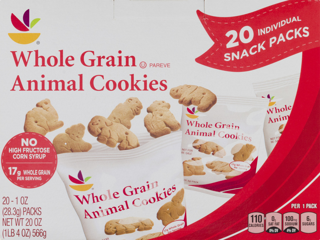 Ahold Whole Grain Animal Cookies Snack Packs - 20 CT Ahold(688267159770 ...