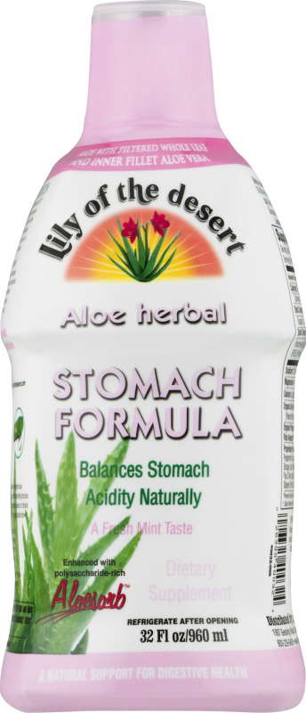 Lily Of The Desert Aloe Herbal Dietary Supplement Stomach Formula Fresh ...