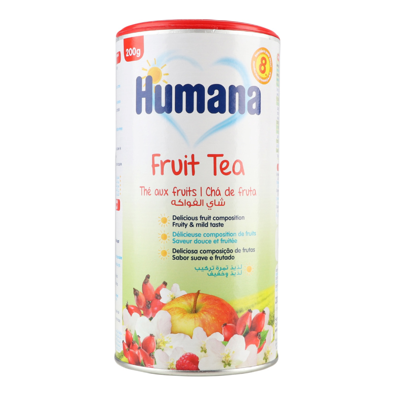 Чай для детей от 8мес растворимый Fruit Tea Humana тубус 200г Humana ...