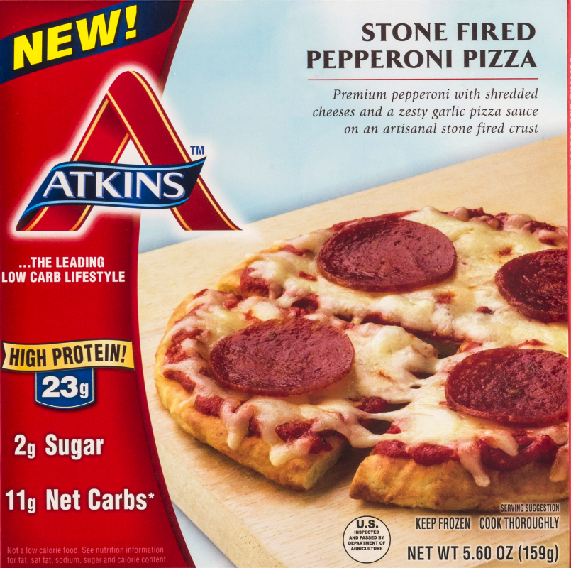 Atkins Stone Fired Pepperoni Pizza Atkins(637480091633): customers ...