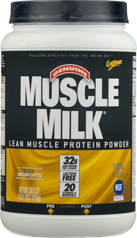 Muscle Milk Lean Muscle Protein Powder Mocha Latte Muscle Milk ...