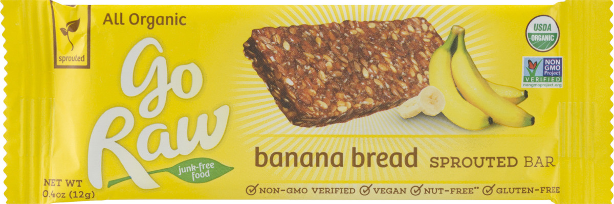 Go Raw Banana Bread Sprouted Bar Go Raw(859888000158): customers ...