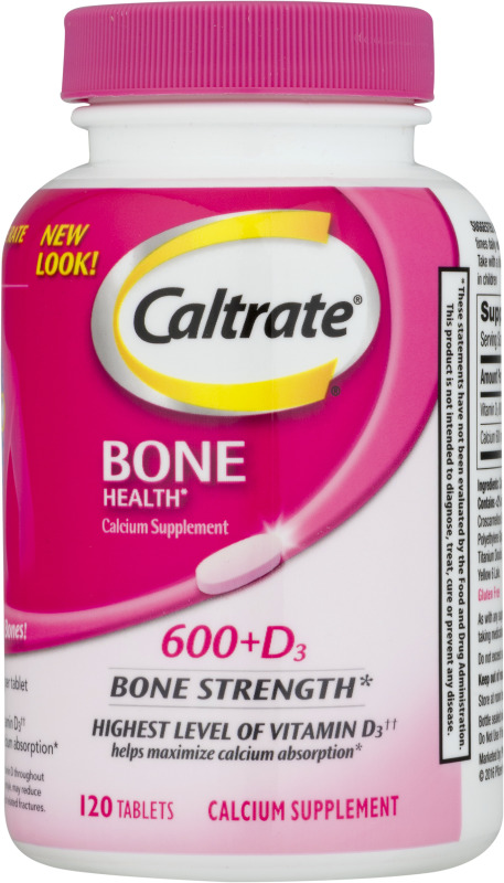 Caltrate Calcium & Vitamin D3 Supplement 600 + D3 Tablets - 120 CT ...