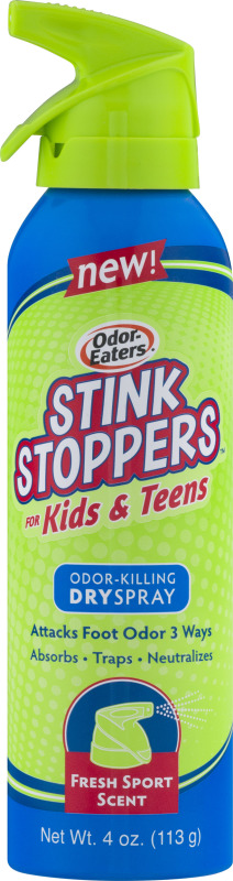 Odor-Eaters Stink Stoppers For Kids & Teens Odor-Killing Dry Spray ...