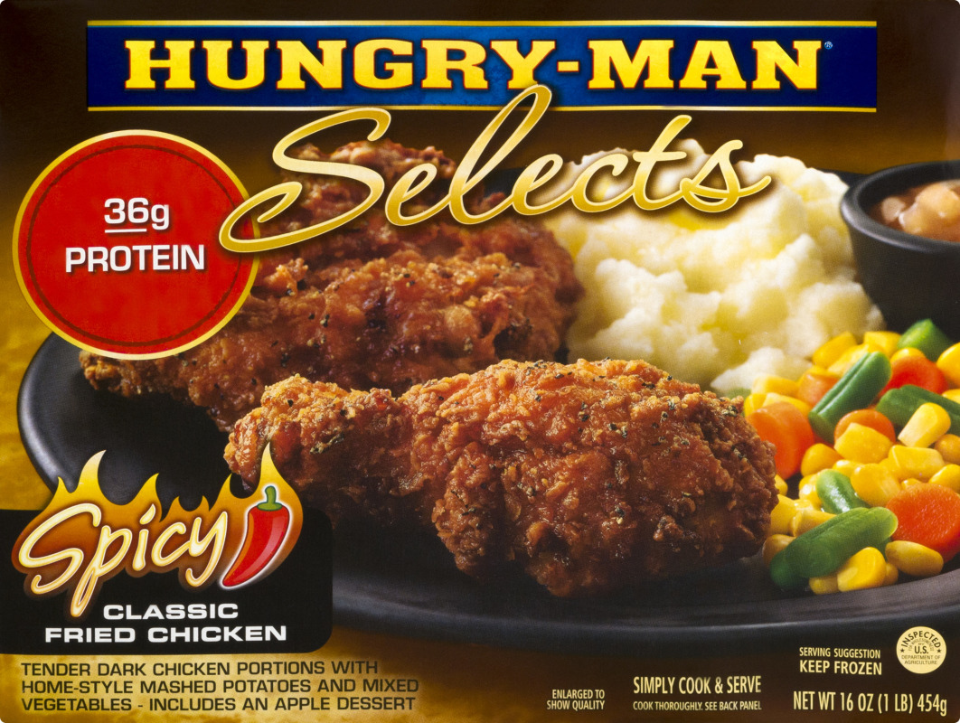Hungry-Man Selects Meal Classic Fried Chicken Spicy Hungry-Man ...
