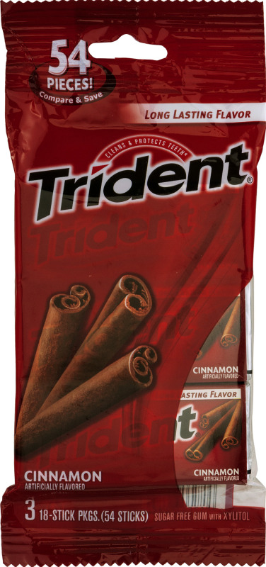 Trident Cinnamon Sugar Free Gum - 3 PKS Trident(12546675451): customers ...